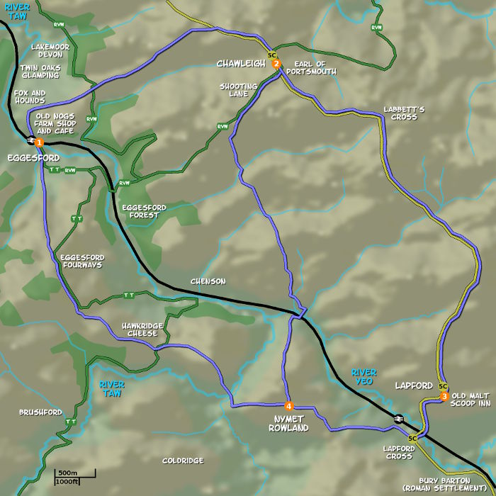 Hartstongue - Cycle Eggesford to Lapford